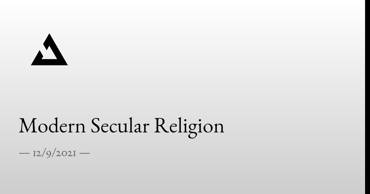 Modern Secular Religion • Inter Caetera